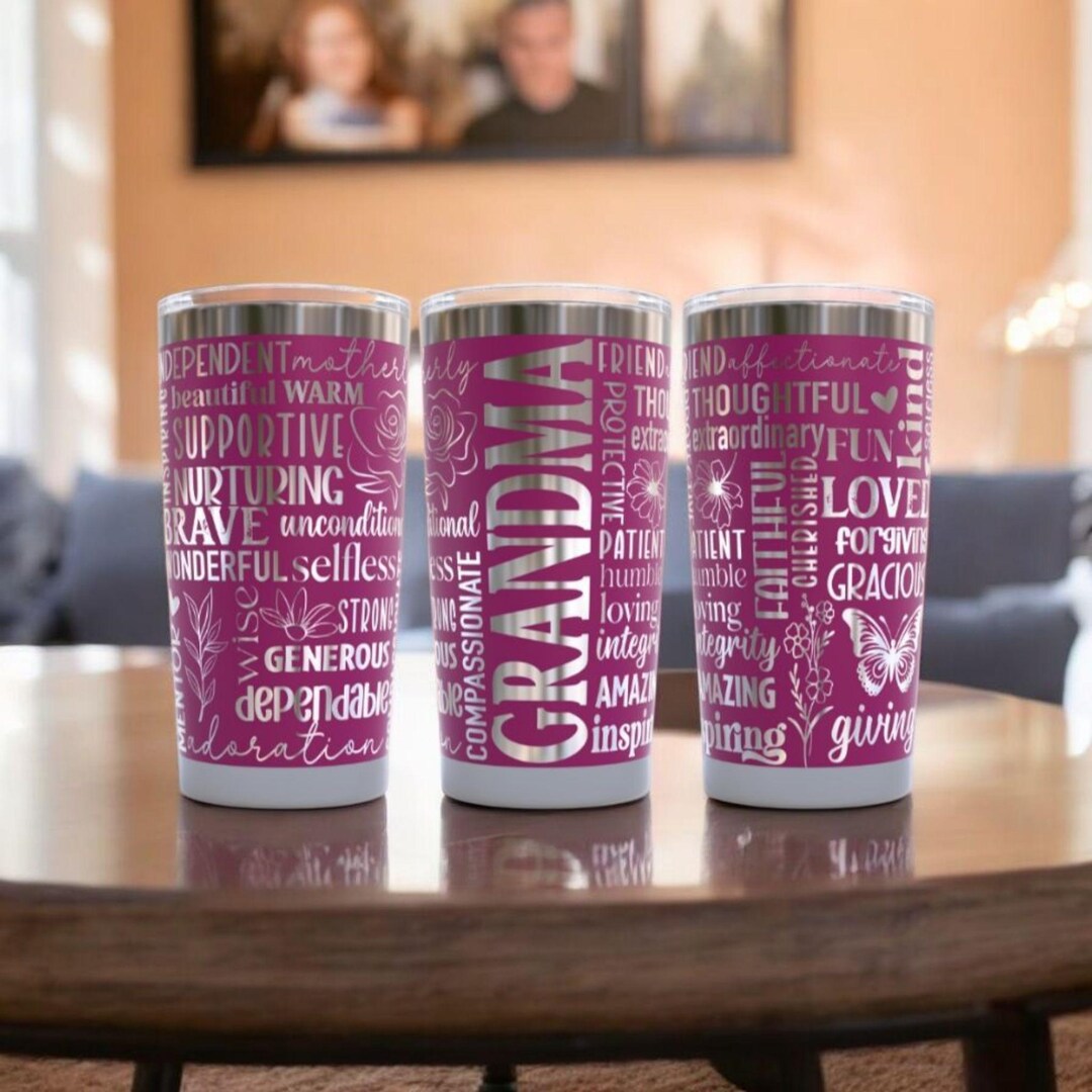 GRANDMA Laser Engraved 20 Oz Tumbler - Etsy