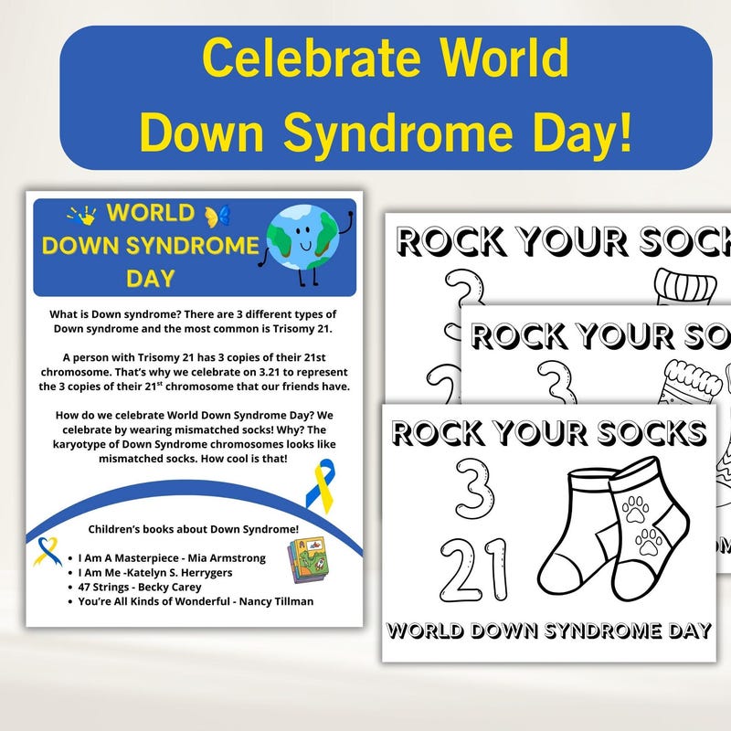 World Down Syndrome Day Socks - Etsy