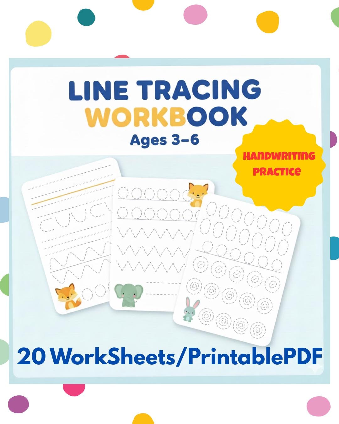 Line Tracing Workbook PDF – Preschool & Toddler Writing Practice, Fine ...