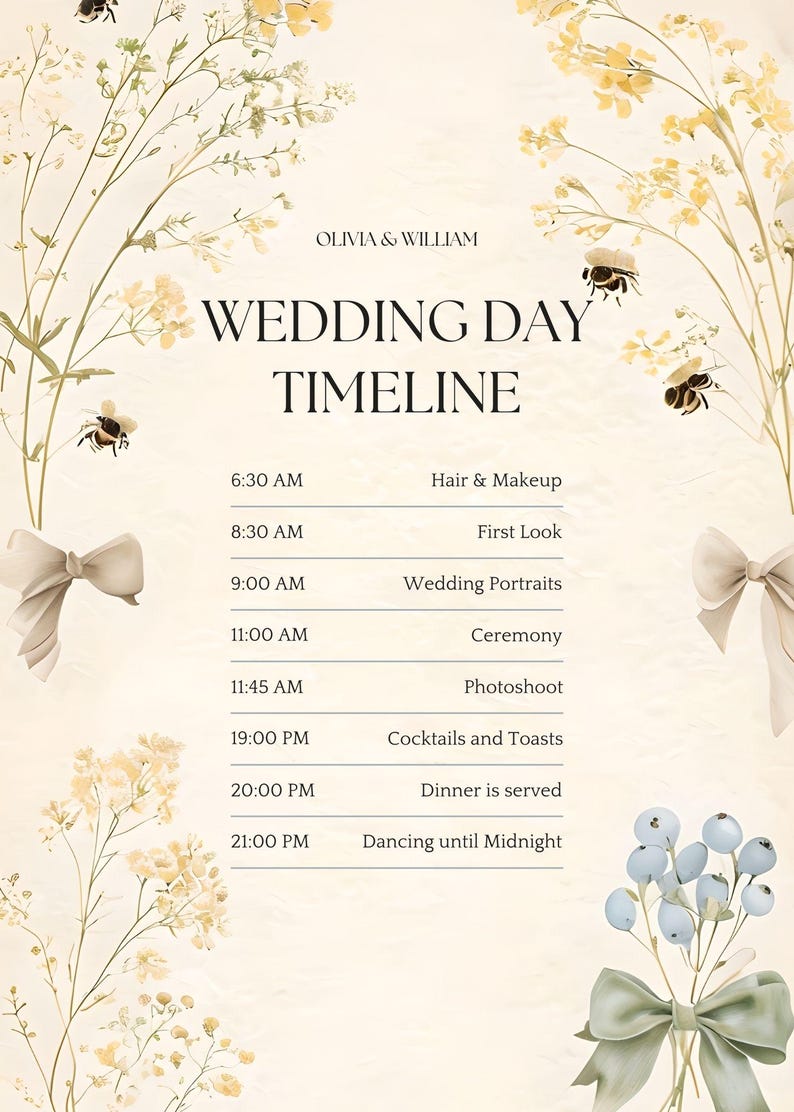 Cottagecore Wedding Invitation Template | Soft Pastel Wildflower Canva ...