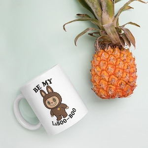 Labubu "be My Laboo-boo" White Glossy Mug - Etsy