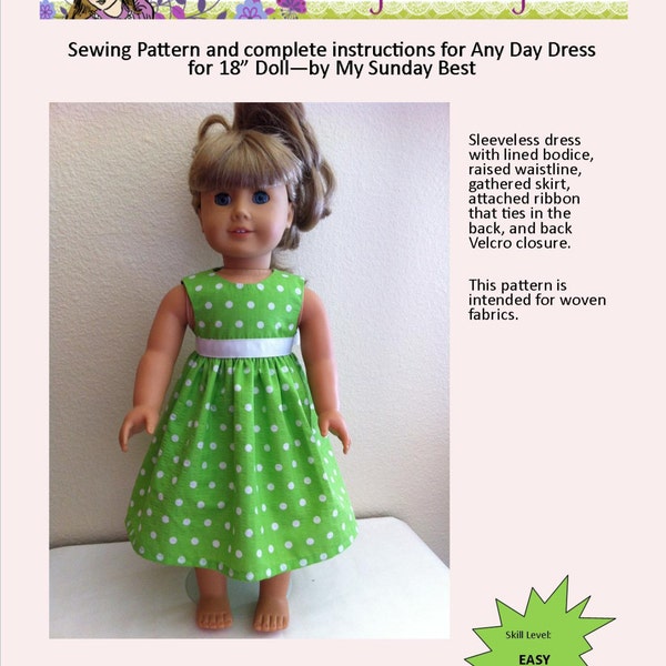 18 Inch Doll Pattern - Etsy