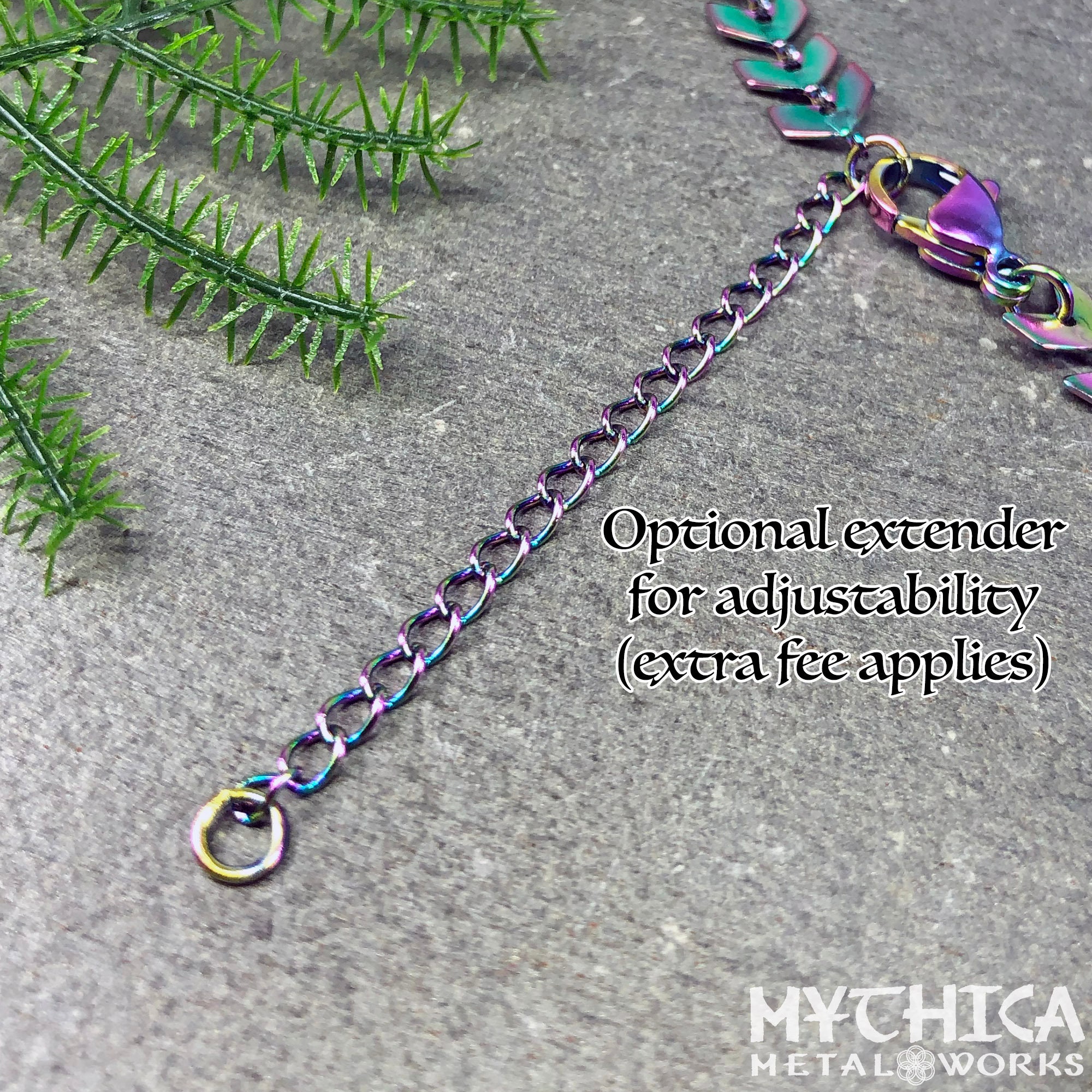 Custom Length Chain Rainbow Titanium Plated Stainless Steel 11x2.5mm ...