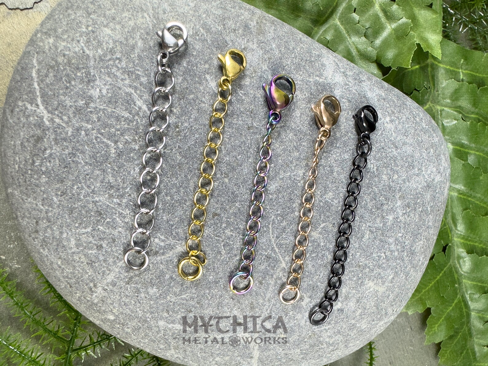 Chain Extender Rainbow Titanium Plated Stainless Steel Fits Most ...