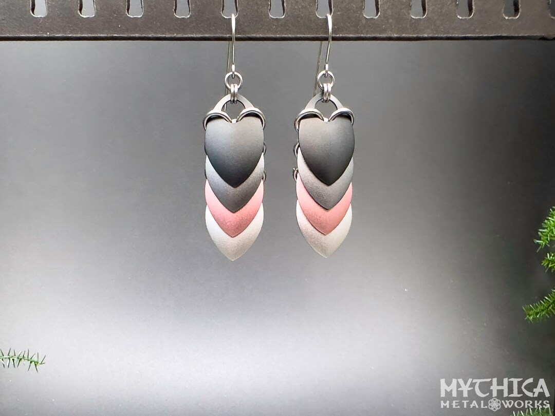 Siren Earrings Demi Girl Pride Inclusive LGBTQIA Anodized Aluminum ...