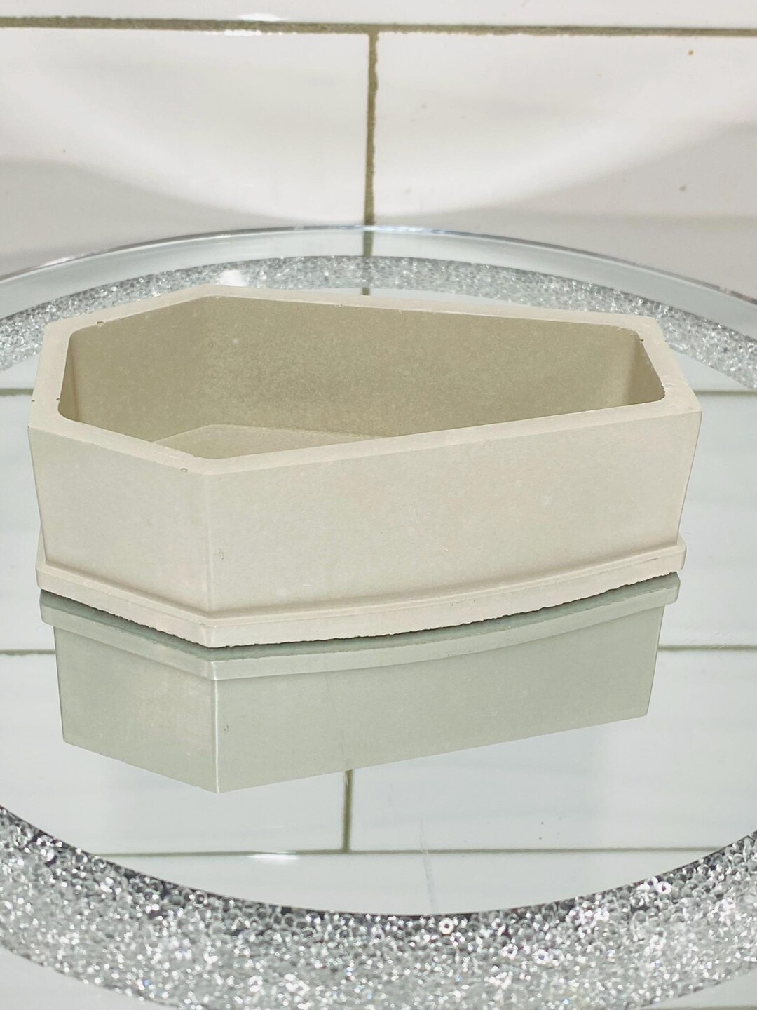 Cement Coffin Pot Planter With or Without Drainage, Succulent Pot ...