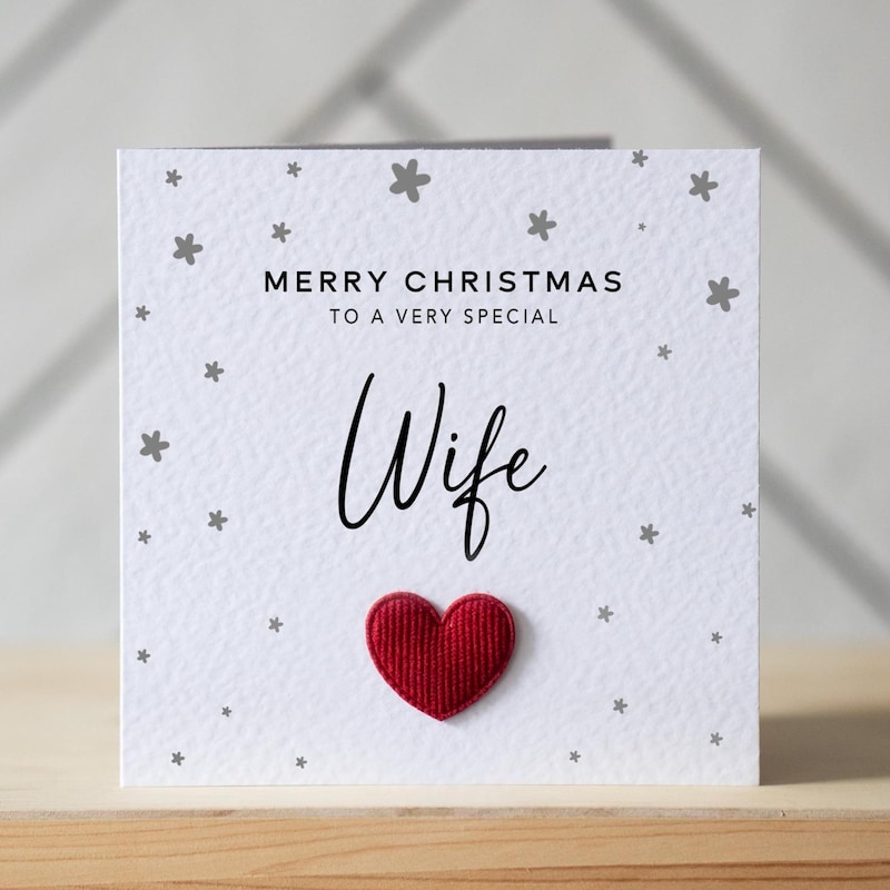 Wife Christmas Card - Etsy UK