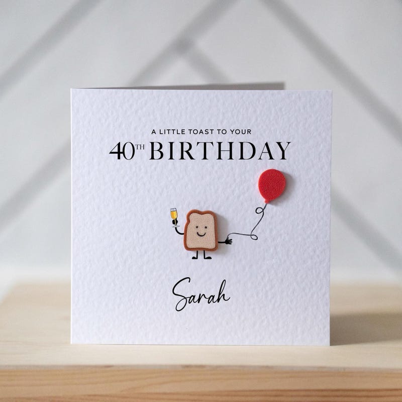 40 Birthday Card - Etsy UK