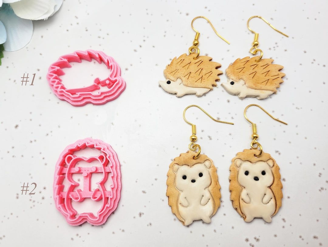 Hedgehog Clay Cutter | 2 Styles | Multiple Sizes | Polymer Clay Cutters ...