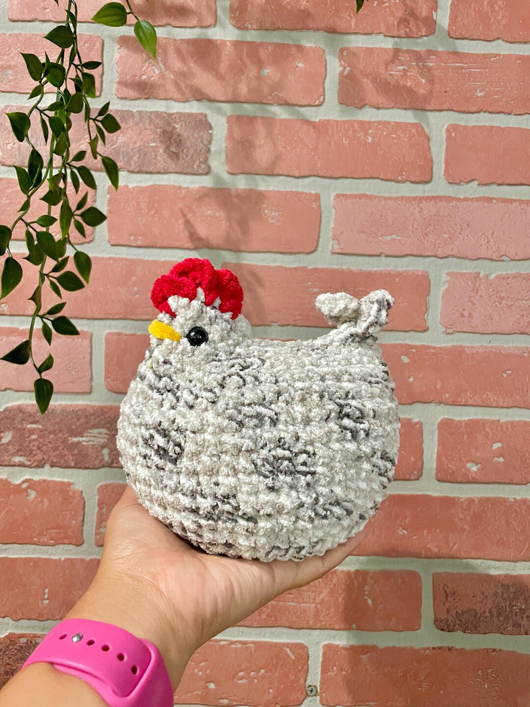 Crochet Chicken Plush Toy, Handmade Amigurumi Gift - Etsy