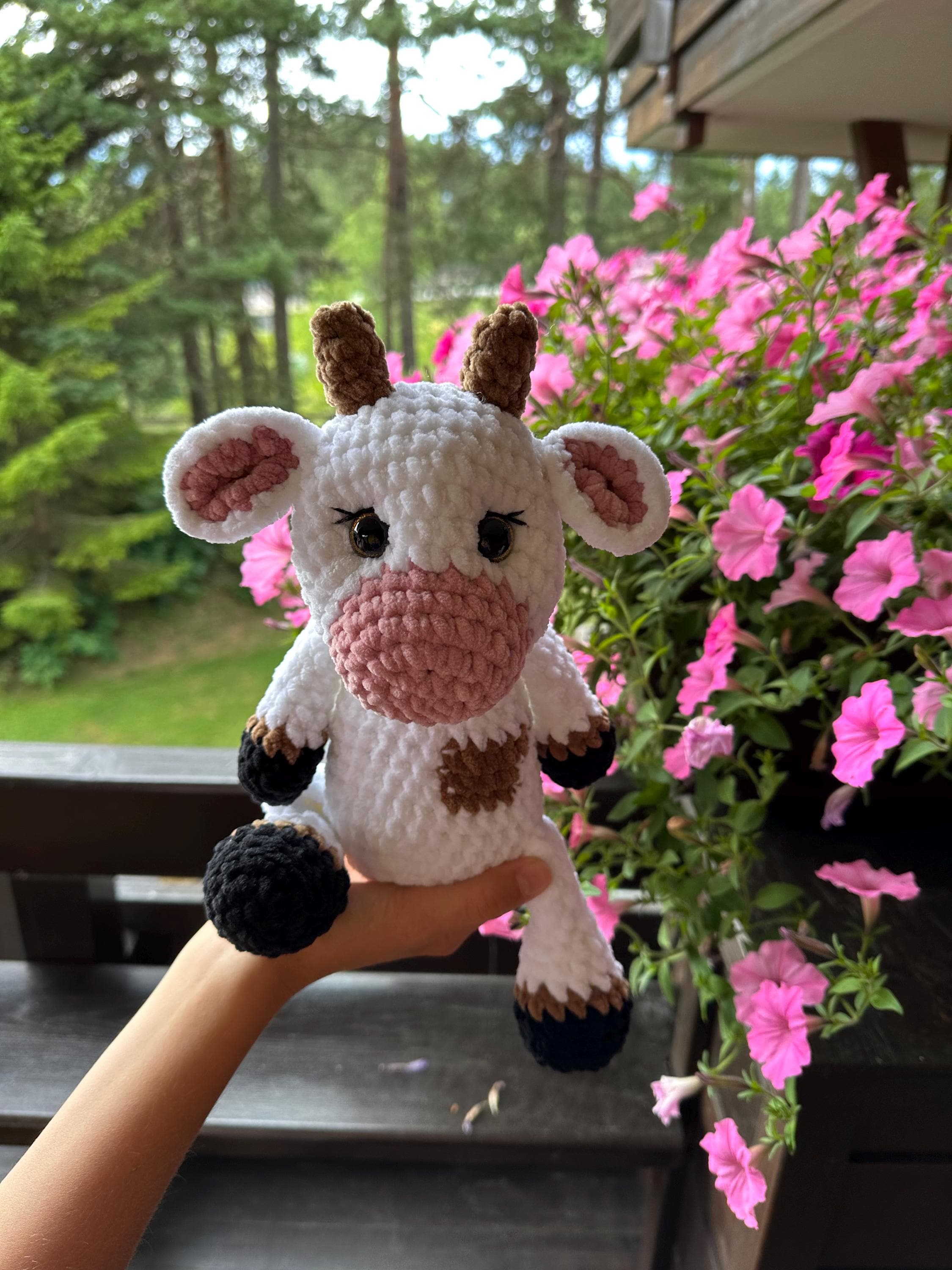 CROCHET PATTERN " Cow". English PDF Pattern. Stuffed Cow. Amigurumi Cow ...