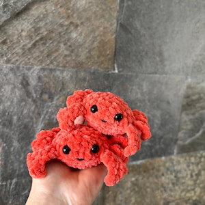 CROCHET PATTERN "crab". English PDF Instructions. Amigurumi Crab ...