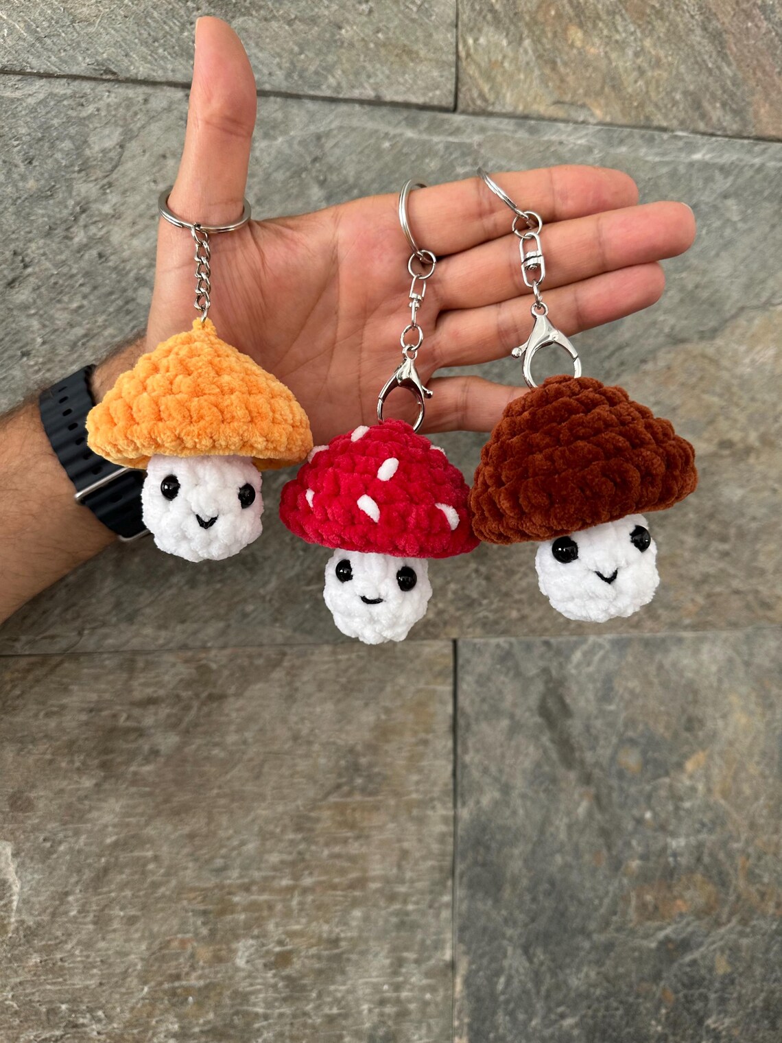 No Sew. CROCHET PATTERN Mushroom.keychain Mushroom. English PDF Pattern ...