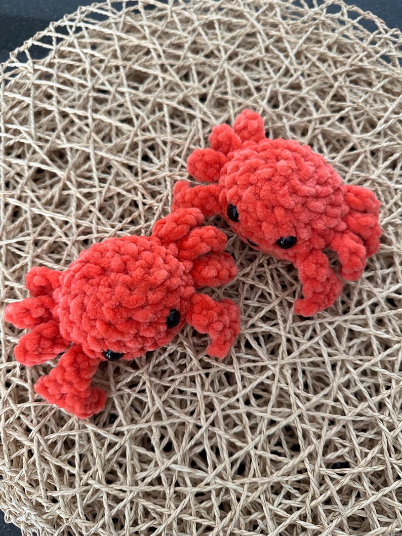 CROCHET PATTERN "crab". English PDF Instructions. Amigurumi Crab ...