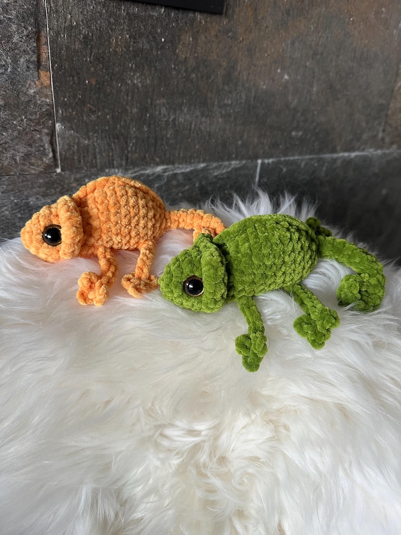 CROCHET PATTERN Chameleon. English PDF Instructions. Easy to Do. Plush ...