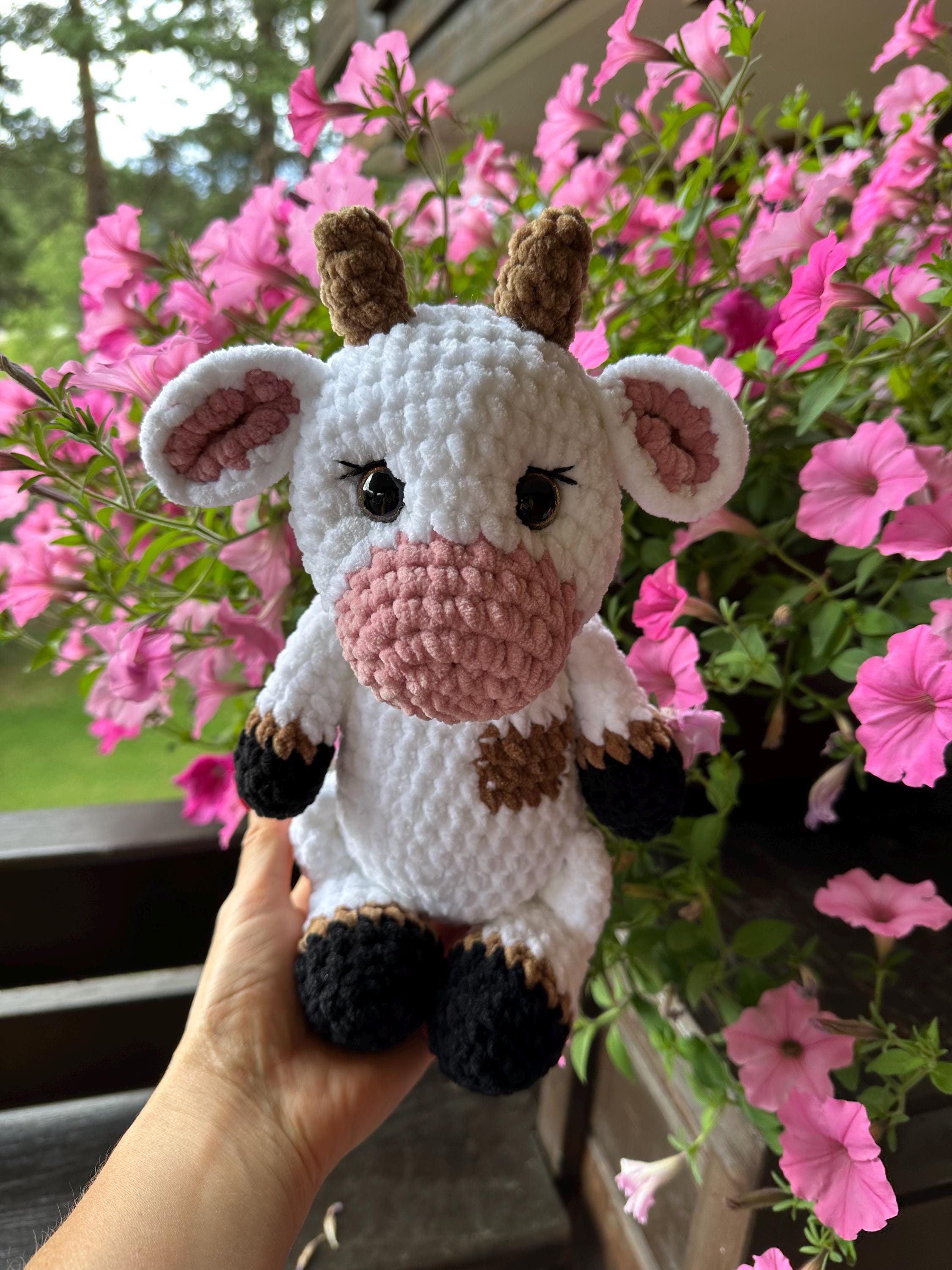 CROCHET PATTERN " Cow". English PDF Pattern. Stuffed Cow. Amigurumi Cow ...