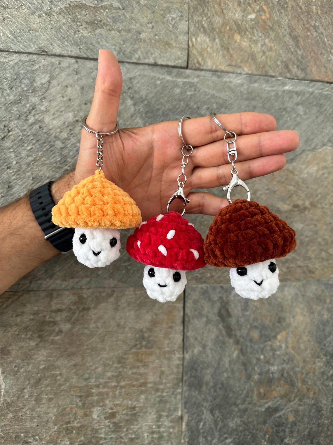 No Sew. CROCHET PATTERN Mushroom.keychain Mushroom. English PDF Pattern ...
