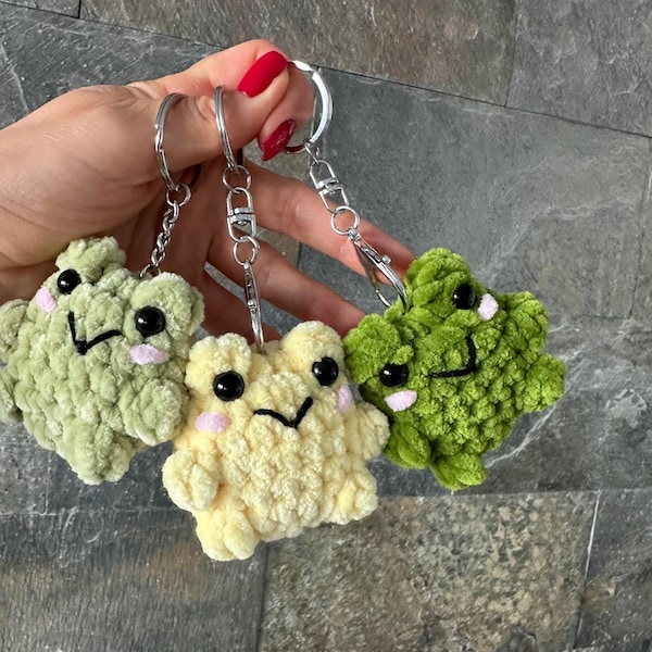Frog Stuffed Keychain - Etsy UK