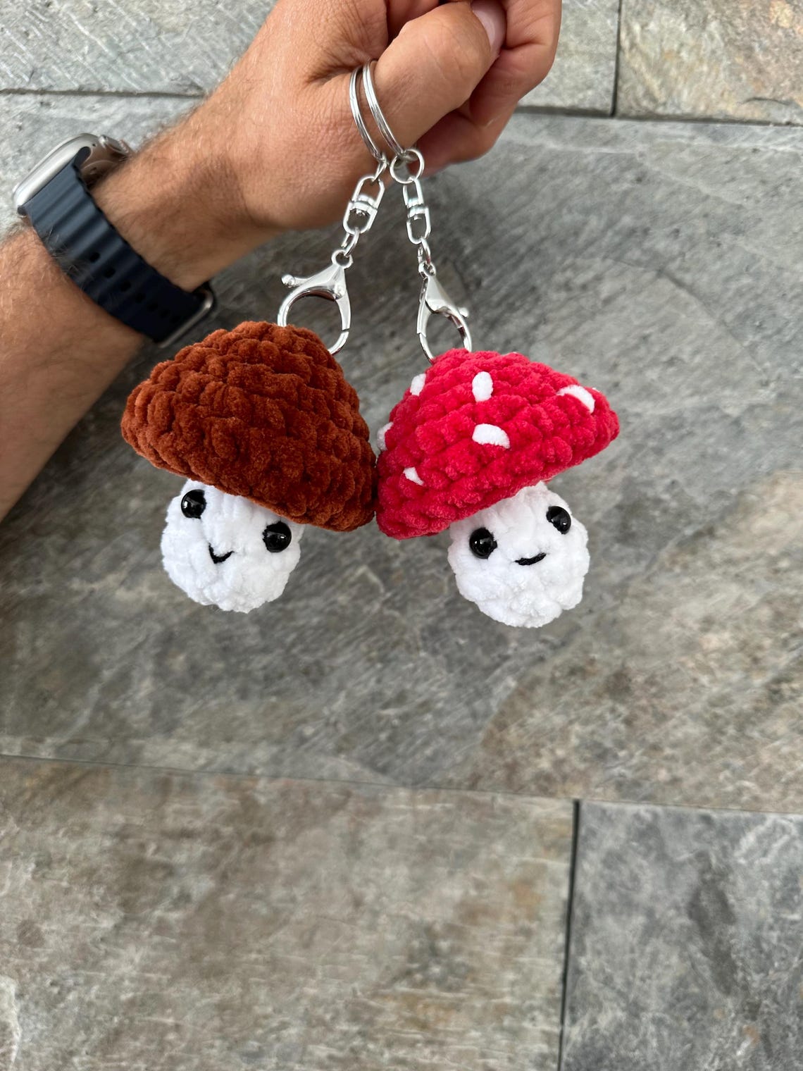 No Sew. CROCHET PATTERN Mushroom.keychain Mushroom. English PDF Pattern ...
