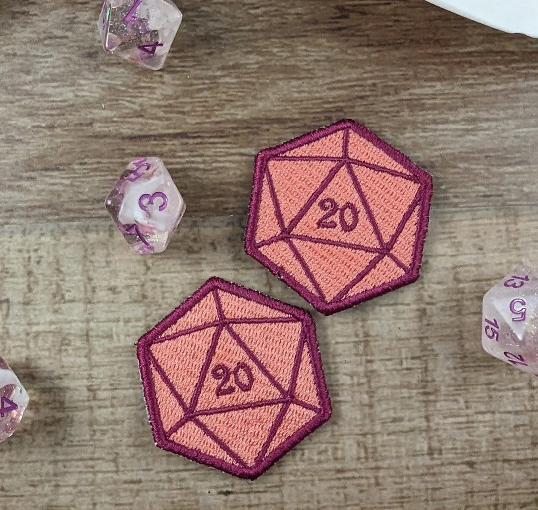 D20 Sew-on Patch - Etsy