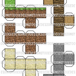 Printable Set of Minecraft + Steve + Alex + Creeper + Figures and ...
