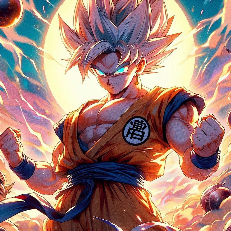 Maximum Saiyan Power: Intense Goku Digital Download - Etsy
