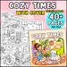 Cozy Times Coloring Book | 40+ Bold and Easy Girl-themed Pages for ...