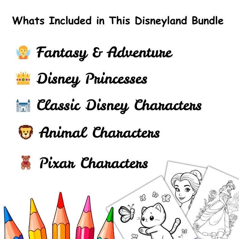 Disneyland Coloring Pages, Disney-themed Coloring Sheets for Kids ...