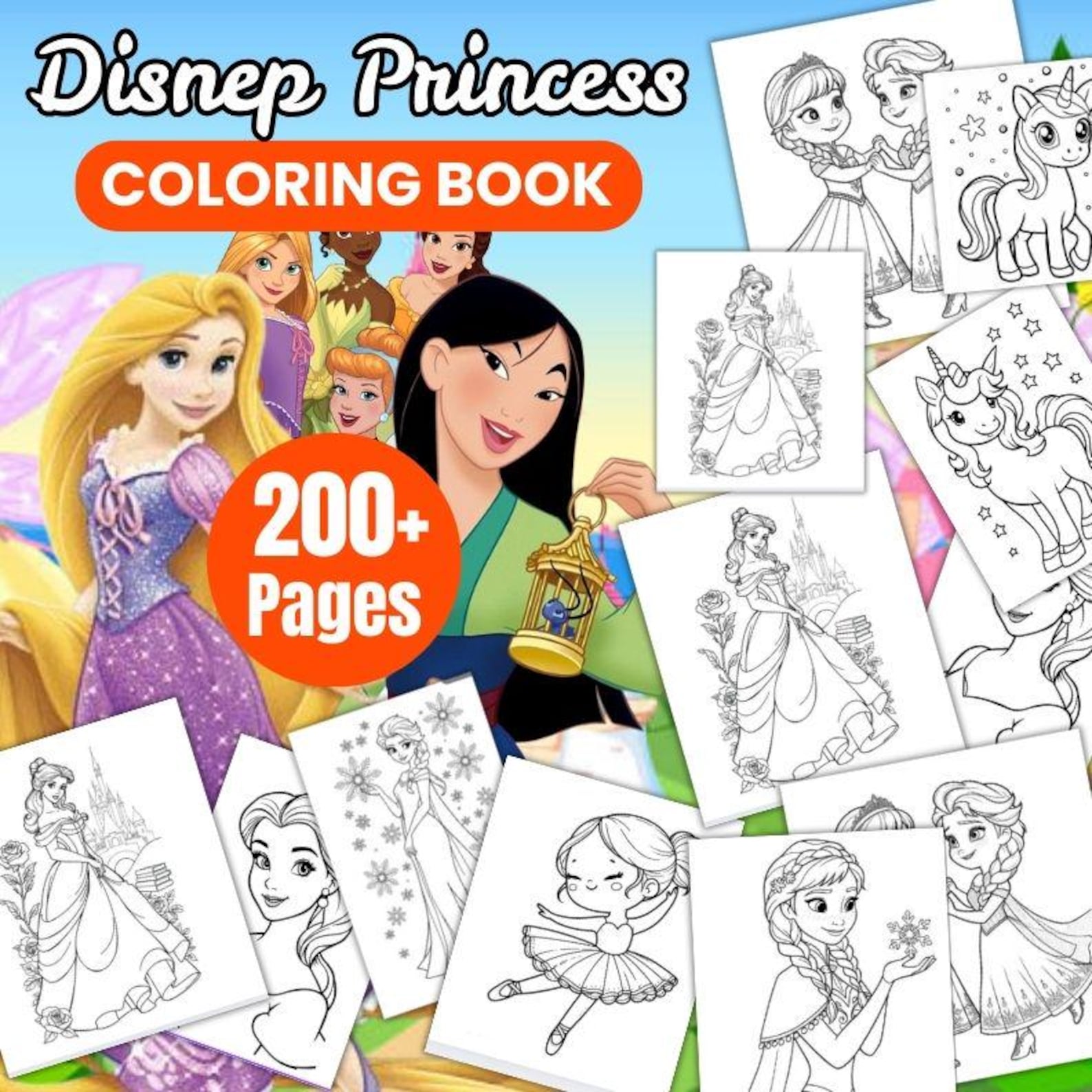 Disneyland Coloring Pages, Disney-themed Coloring Sheets for Kids ...