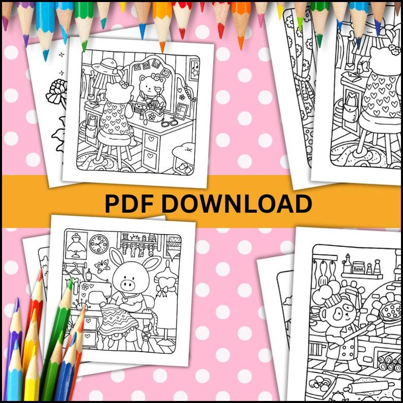 Cozy Moments: 40 Pages of Cute & Cozy Coloring Fun for Teens and Adults ...
