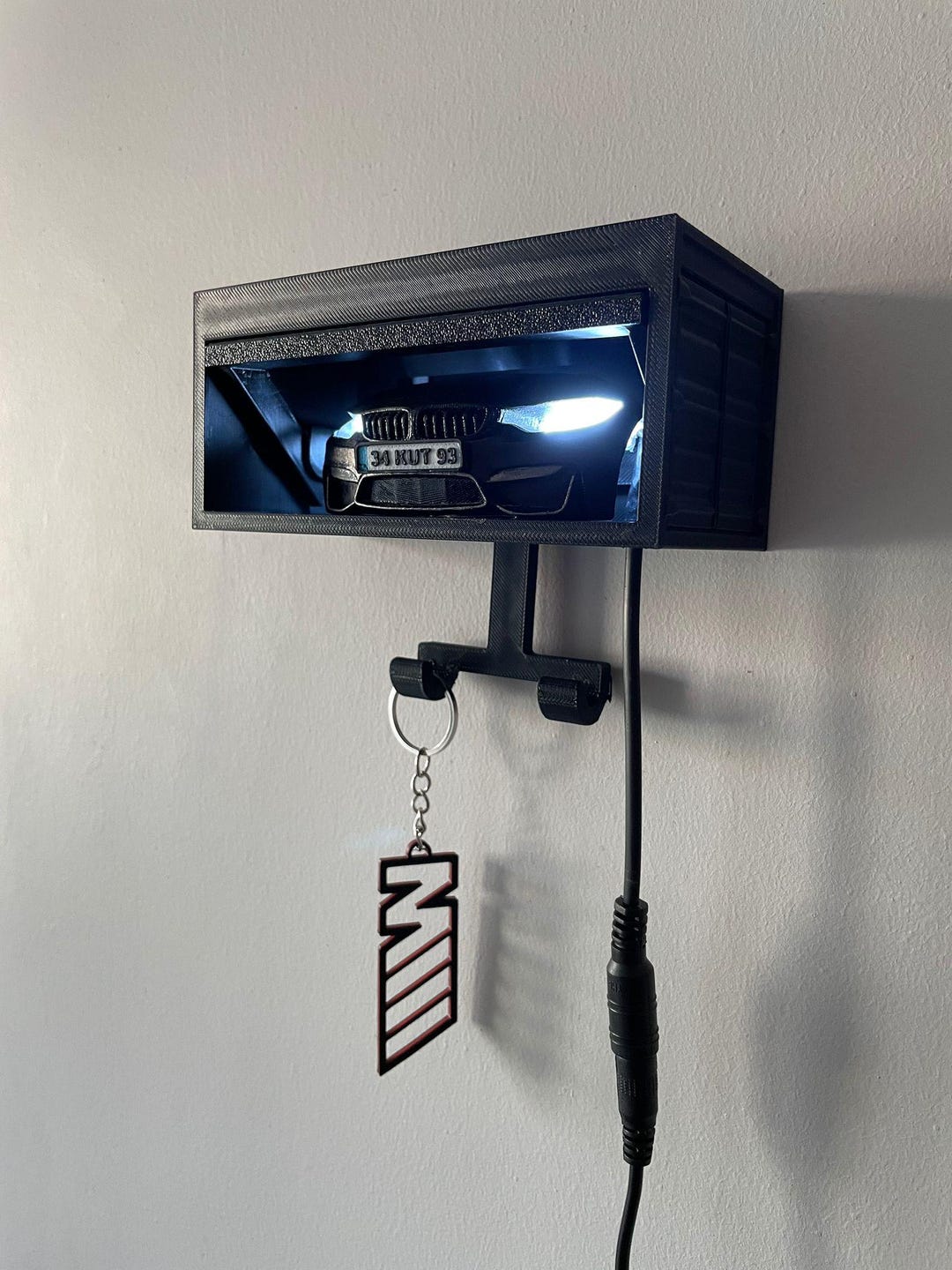 BMW M4 LED Mini Garage Key Holder – Personalized Car Model With Lights ...