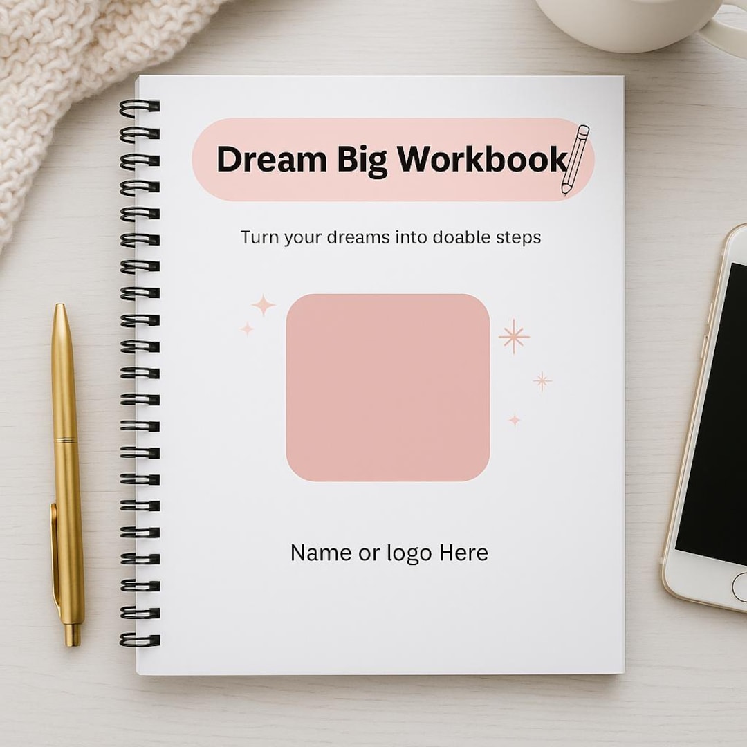 Dream Big Workbook Canva Editable Goal Planner Printable Self-care ...