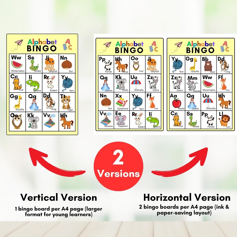 Alphabet Bingo Game Printable: ABC Learning Activity for Kids (PDF ...