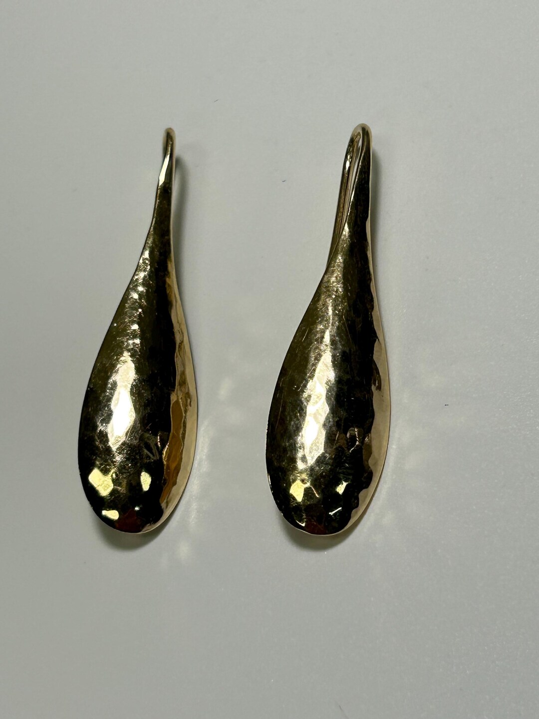 James Avery 14k Gold Domed Drop Hook Earrings Hammered Finish - Etsy