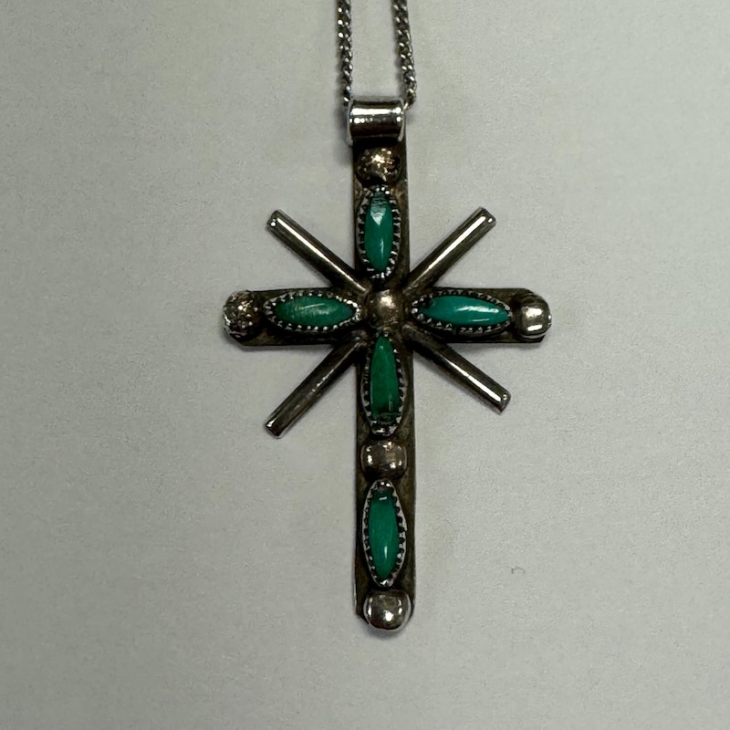 Zuni Needle Point Pendant - Etsy