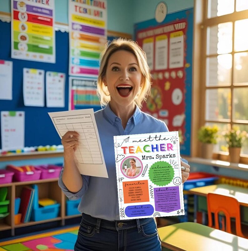 Editable Meet the Teacher Letter Template: Back to School Flyer ...