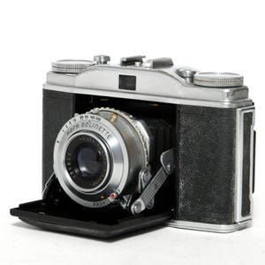 Agfa Solinette II Prontor SV 1950's Film Camera Mid Century Folding ...