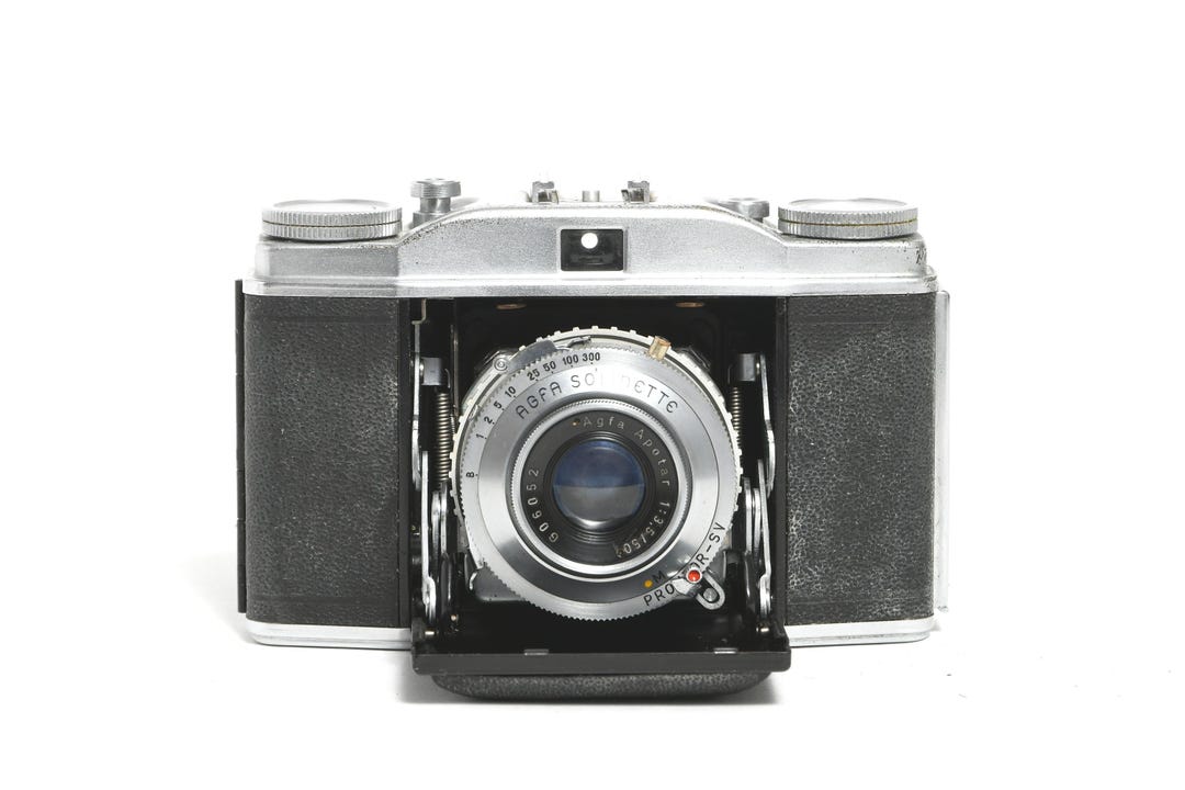 Agfa Solinette II Prontor SV 1950's Film Camera Mid Century Folding ...