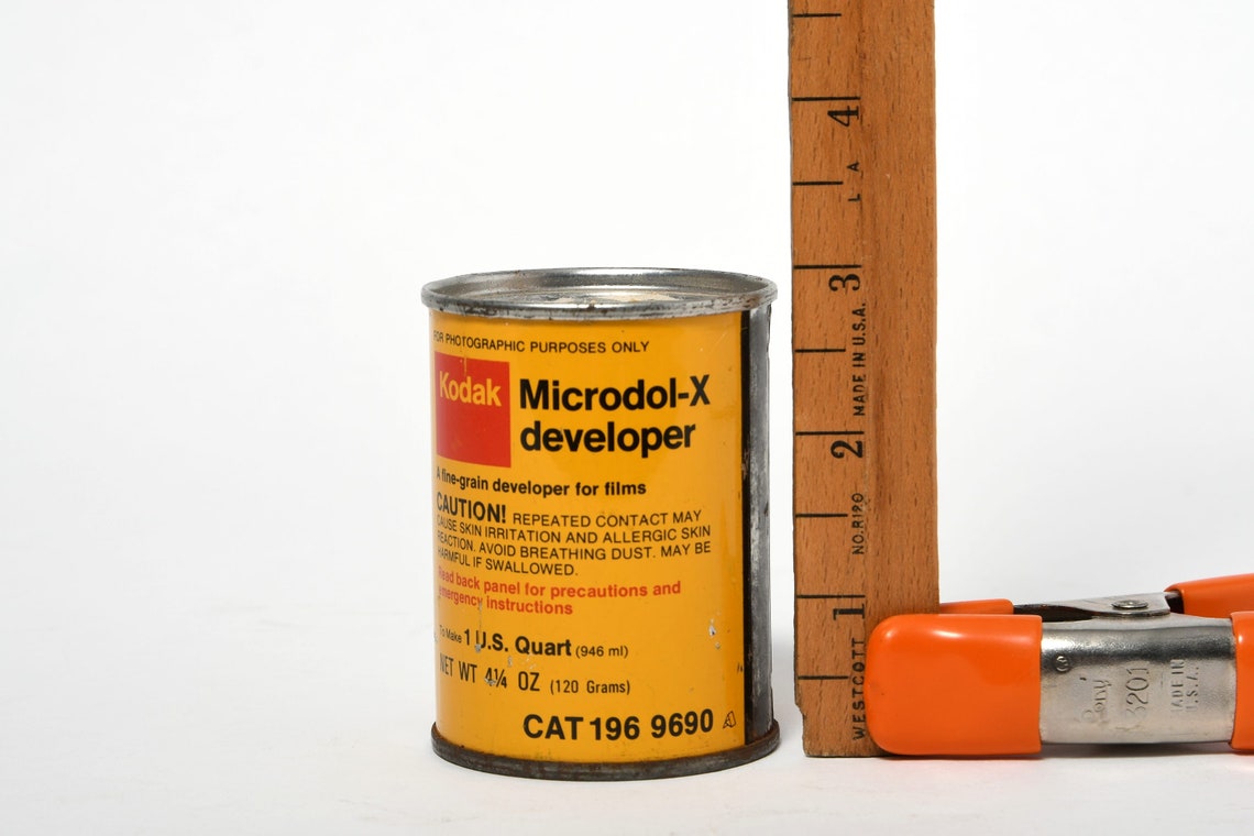 Vintage Kodak Microdol X Film Developer 4 oz Tin Unopened Old | Etsy