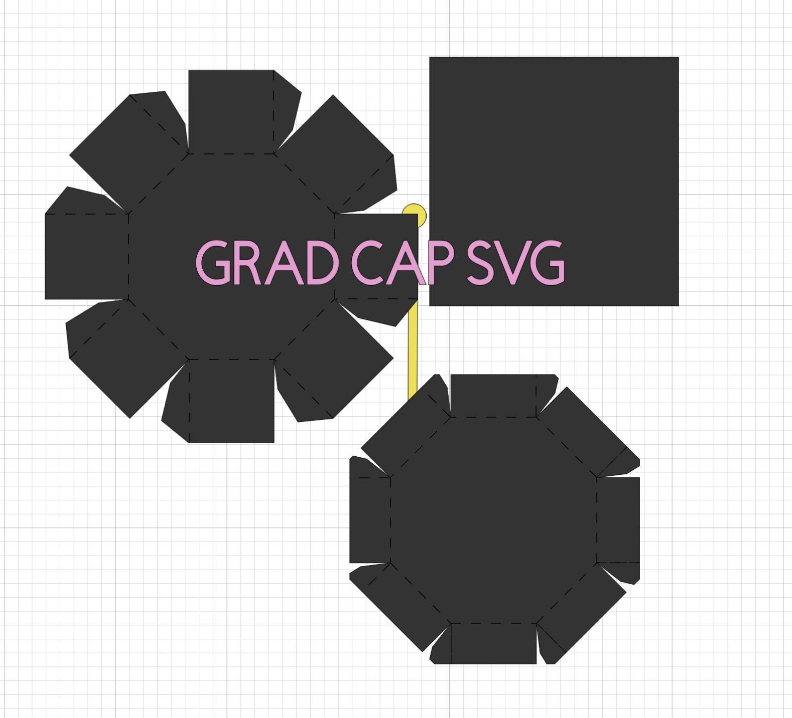 DIY Graduation Cap Gift Box, 3D Grad Cap SVG, Graduation Cap Gift Boxes ...