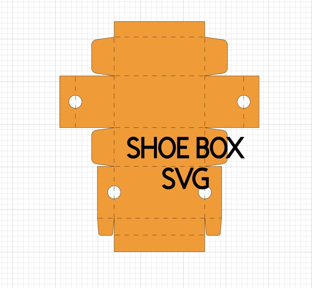 Sneaker Shoebox SVG, Mini Shoebox Template, Cricut or Silhouette Cut ...