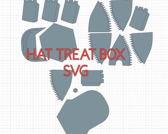 Basketball 3D Cap Favor Box SVG, Baseball Hat Box, Treat Box Cap Gift ...