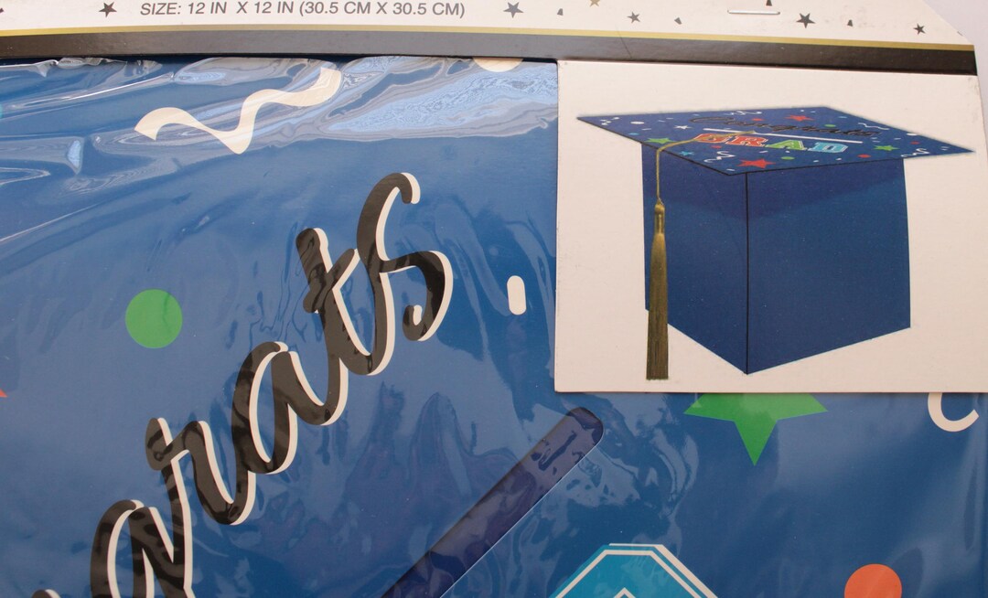 Graduation Card Box, Large Grad Card Box Display, Grad Party Card ...