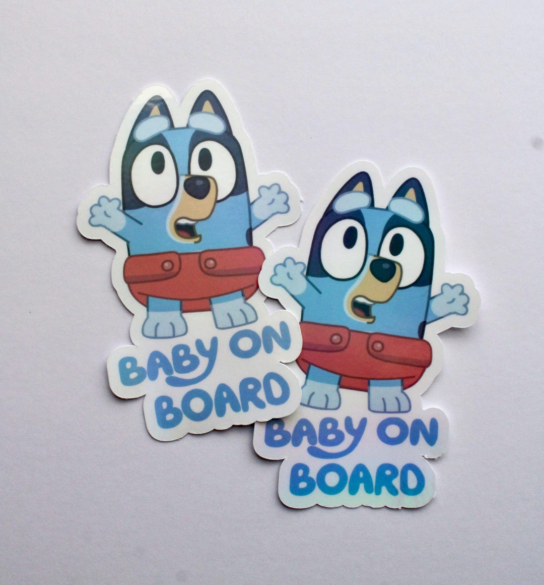 Dog Peeker Stickers / Bluey Peek a Boo Car Decal / Holographic Vinyl ...