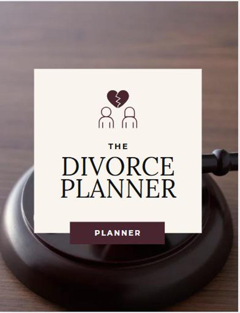 Divorce Digital Planner, Separation Organizer, Life Transition Planner ...