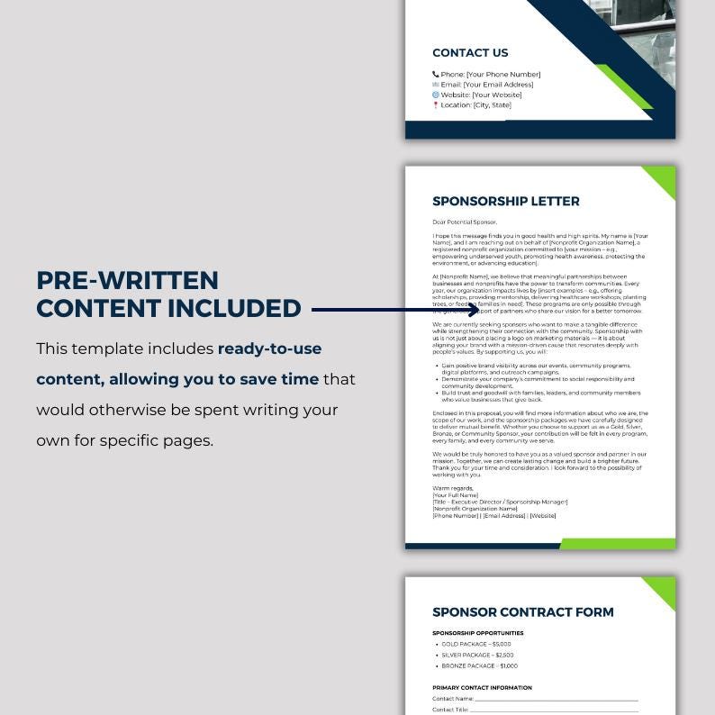 Nonprofit Sponsorship Proposal Template | Charity & Fundraising Sponsor ...