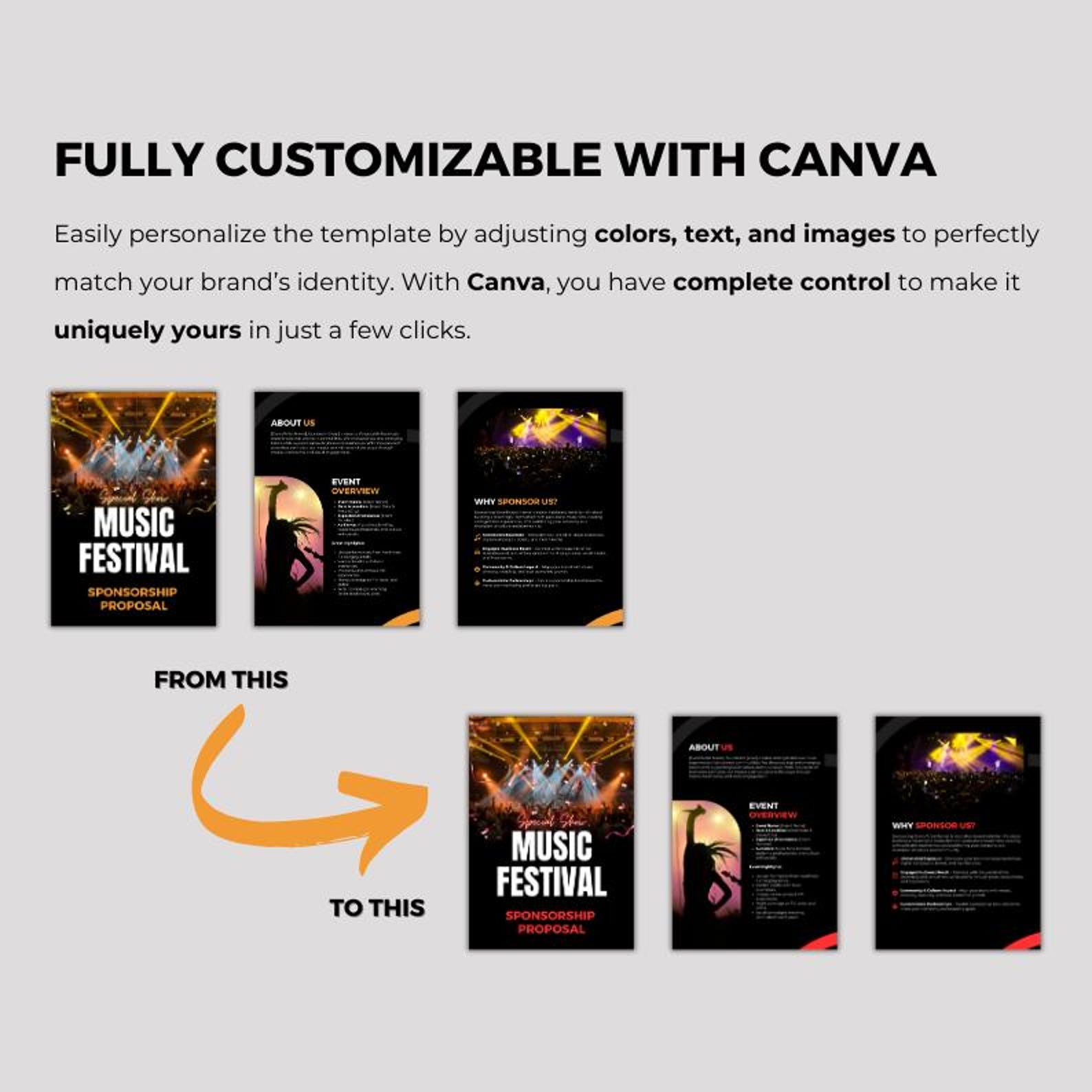 Music Sponsorship Proposal Template | Entertainment Event Sponsor ...