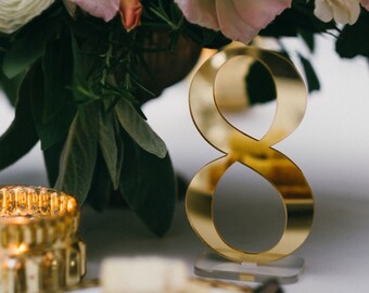 Silver Table Numbers | Etsy