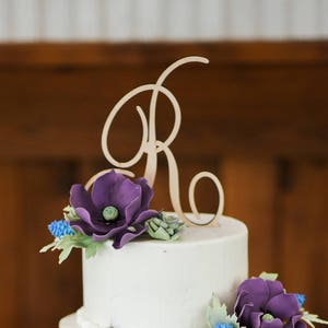 Cake Topper Letter Wedding Cake Topper Monogram Cake Topper Letter ...