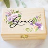Flower Girl or Bridesmaids Gift Box Jewelry Box Tropical Personalized ...